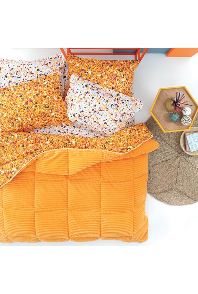 Yataş Bedding Terazzo Çift Kişilik Triola Set - Sarı Yataş Bedding Terazzo Çift Kişilik Triola Set - Sarı