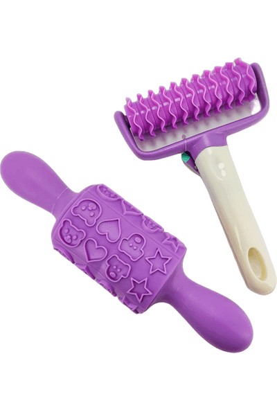 Qussine Hamur Şekillendirici Merdane ve Şekil Verici 2'li Set