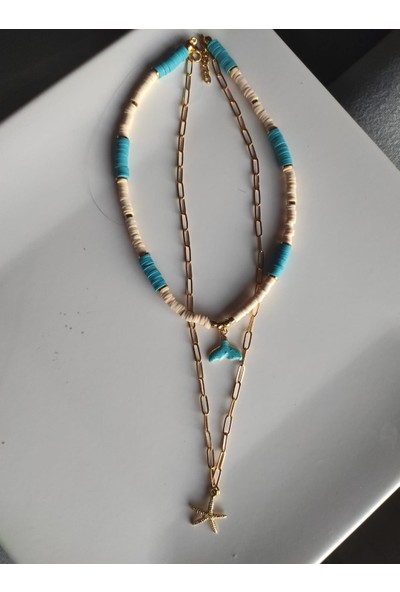 Amabel Fimo ve Zincir Kolye Amabel Fimo ve Zincir Kolye