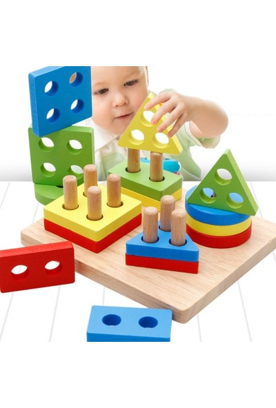 RoseRoi Geometrik Şekiller Bul Tak Eğitici Oyuncak - Çok Pimli Eğitici Oyuncak RoseRoi Geometrik Şekiller Bul Tak Eğitici Oyuncak - Çok Pimli Eğitici Oyuncak