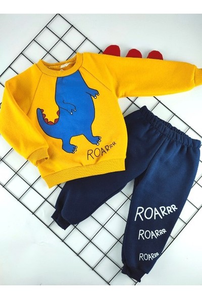 Erkek Çocuk Bisiklet Yaka Uzun Kol Polar Takım 1-2-3-4 Yaş