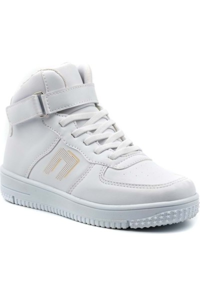 Cool 0579 Çocuk Boğazlı Air Force Spor Ayakkabı - BTMK00579-BEYAZ-27 Cool 0579 Çocuk Boğazlı Air Force Spor Ayakkabı - BTMK00579-BEYAZ-27