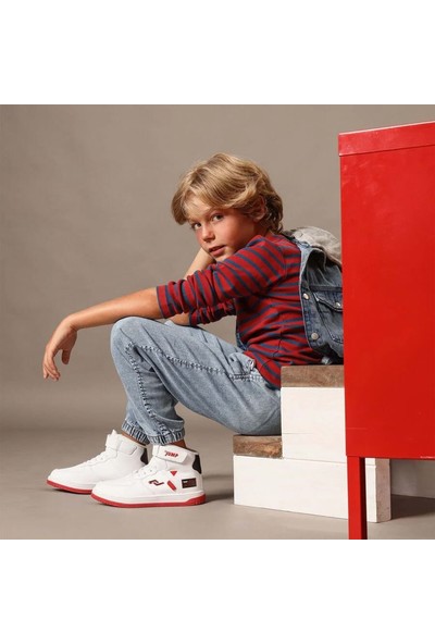 Pabuçhan 0588 -27834 Anatomik Taban Ünisex Çocuk Boğazlı Spor Ayakkabı - BTMK00588-BEYAZ Kırmızı -31 Pabuçhan 0588 -27834 Anatomik Taban Ünisex Çocuk Boğazlı Spor Ayakkabı - BTMK00588-BEYAZ Kırmızı -31