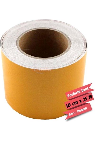 Carub Fosforlu Bant 10CMX25M Sarı Petekli BR2407601 Carub Fosforlu Bant 10CMX25M Sarı Petekli BR2407601