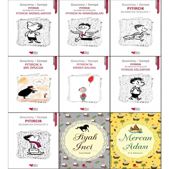 Pıtırcık Bilinmeyen Öyküler Serisi 7 Kitap + Mercan Adası ve Kitabı