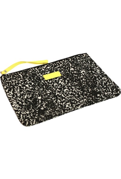 Mutlu Mikrop Beyaz Benekli Clutch