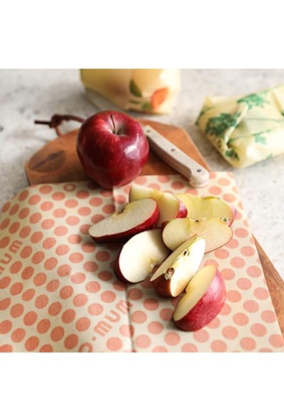 Mumo Balmumu Kaplı Yiyecek Saklama Kumaşı 3'lü Orta Set