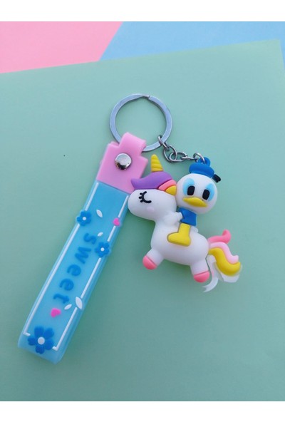 Unicorn Karakter Silikon Anahtarlık