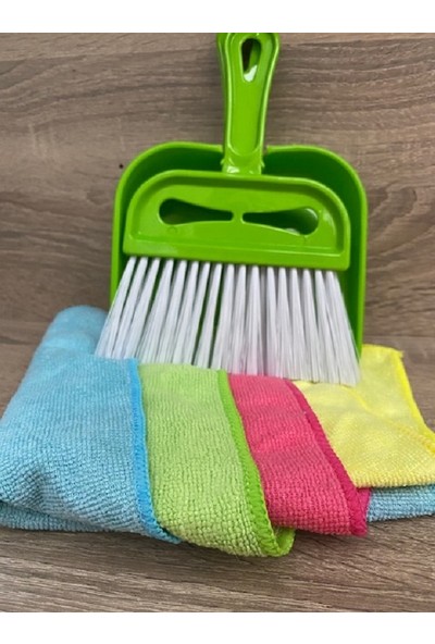 Renk Yapı Rüyası Pratik Süpürgeli Faraş + Temizlik Bezi 4'lü Renk Yapı Rüyası Pratik Süpürgeli Faraş + Temizlik Bezi 4'lü