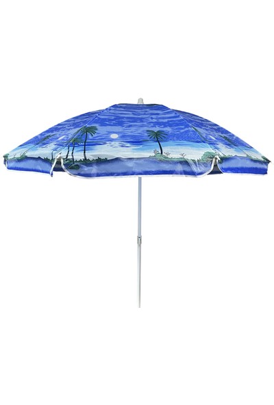 Sunlife Renkli 8 Telli Eğilebilir Plaj Balkon Deniz Bahçe Şemsiyesi 180 cm Polyester Kumaş Sunlife Renkli 8 Telli Eğilebilir Plaj Balkon Deniz Bahçe Şemsiyesi 180 cm Polyester Kumaş