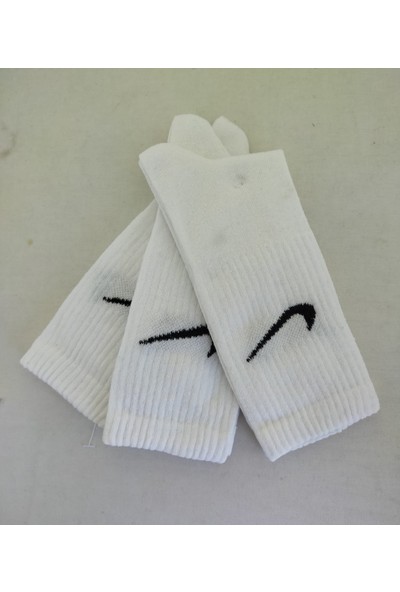 Potin 3 Çift Tikli Desen Beyaz Erkek Soket Çorap Potin 3 Çift Tikli Desen Beyaz Erkek Soket Çorap