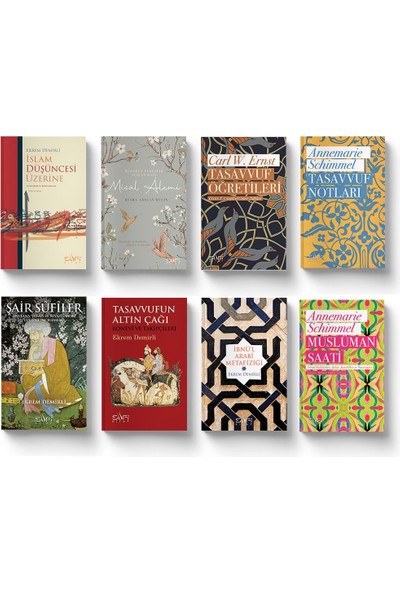 Tasavvuf Düşüncesi Seti (8 Kitap) Islam Düşüncesi Üzerine - Misal Alemi - Tasavvuf Öğretileri - Şair Sûfîler - Tasavvufun Altın Çağı - Ibnül Arabı Metafiziği Tasavvuf Düşüncesi Seti (8 Kitap) Islam Düşüncesi Üzerine - Misal Alemi - Tasavvuf Öğretileri - Şair Sûfîler - Tasavvufun Altın Çağı - Ibnül Arabı Metafiziği
