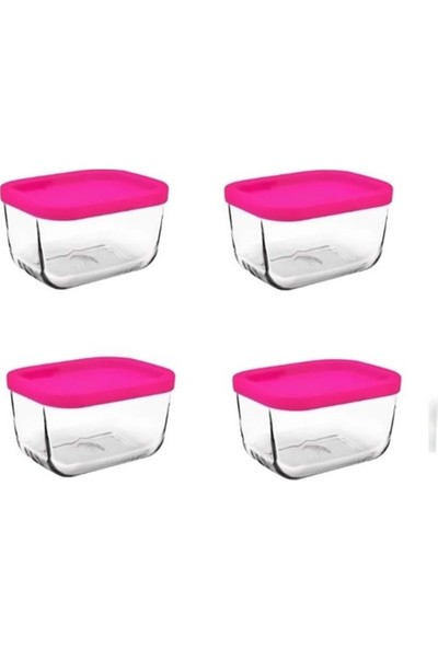 Lav Cube 405CC Cam Saklama Kabı 4'lü Lav Cube 405CC Cam Saklama Kabı 4'lü