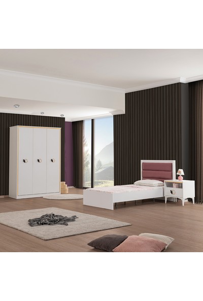 Setay Bella Genç Odası Dolap Karyola Komodin