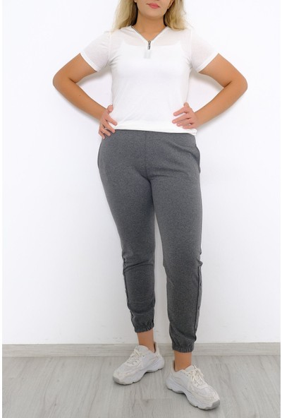 Paça Çıtçıtlı Eşofman Altı Füme - 330125.1608. Paça Çıtçıtlı Eşofman Altı Füme - 330125.1608.