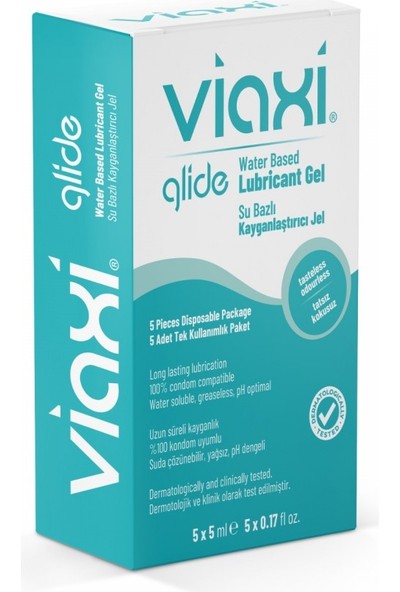 Viaxi Glide Kayganlaştırıcı Jel 5 x 5 ml