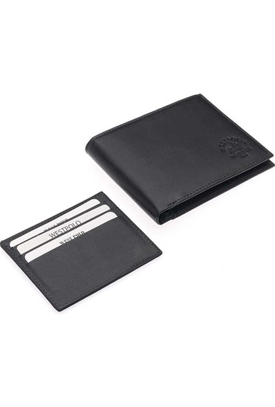 WP-1440C Eskitme Hakiki Deri Erkek Cüzdan