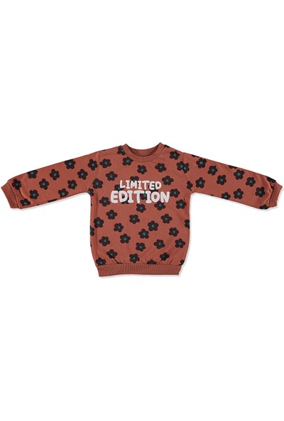 Hello Baby Basic Kız Bebek Şardonlu Iki Ip Baskılı Sweatshirt