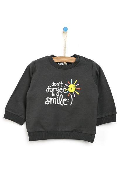 Hello Baby Basic Kız Bebek Şardonlu Iki Ip Baskılı Sweatshirt