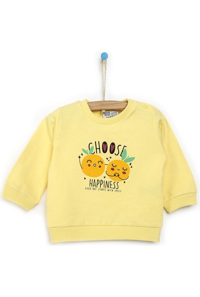 Hello Baby Basic Kız Bebek Şardonlu Iki Ip Baskılı Sweatshirt Hello Baby Basic Kız Bebek Şardonlu Iki Ip Baskılı Sweatshirt