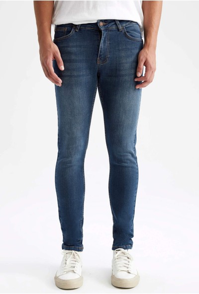 DeFacto Super Skinny Fit Normal Bel Dar Paça Sürdürülebilir Jean PANTOLON Y1454AZ22AU DeFacto Super Skinny Fit Normal Bel Dar Paça Sürdürülebilir Jean PANTOLON Y1454AZ22AU