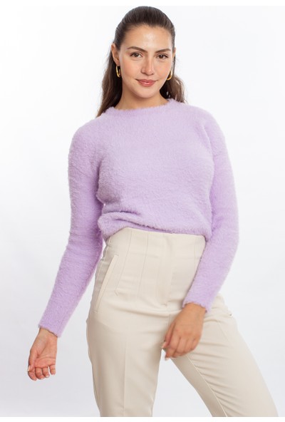 Boadecia Lila Peluş Kazak