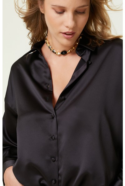 Network Basic Fit Siyah Gömlek Network Basic Fit Siyah Gömlek