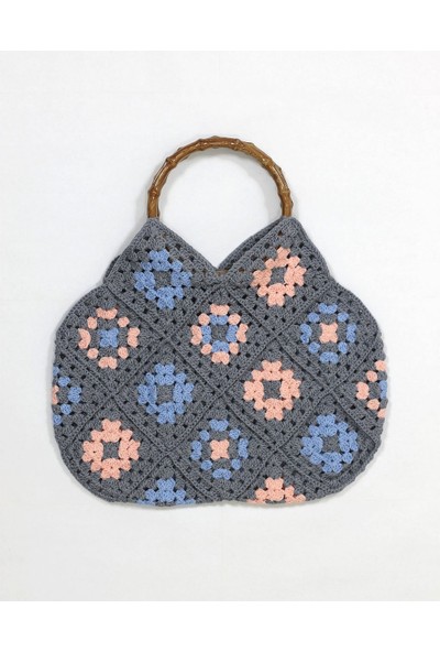 Udbys Bambu Saplı Udbys Tasarımı Tığ Iççiliği Alışveriş & Plaj Çantası