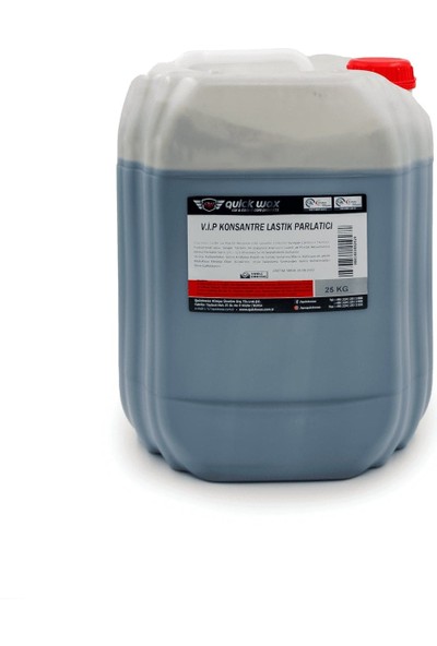 Quick Wax Vıp Konsantre Oto Lastik Parlatıcı 25KG Quick Wax Vıp Konsantre Oto Lastik Parlatıcı 25KG