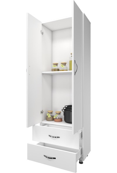 Godiva Aksesuar Bozüyük 2 Kapaklı 2 Çekmeceli Çok Amaçlı Dolap, Mutfak, Ofis, Çalışma Odası Godiva Aksesuar Bozüyük 2 Kapaklı 2 Çekmeceli Çok Amaçlı Dolap, Mutfak, Ofis, Çalışma Odası