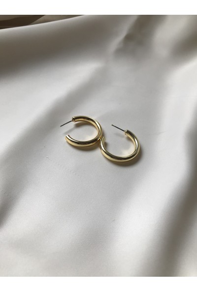 Isle Jewelry Gold Halka Küpe (2,5cm) Isle Jewelry Gold Halka Küpe (2,5cm)