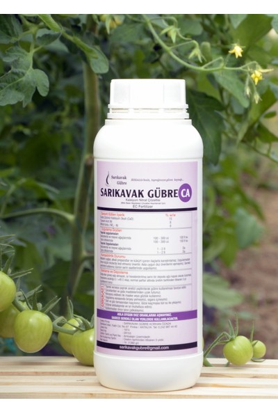 Sarıkavak Gübre Sıvı Kalsiyum Gübre 1 litre Sarıkavak Gübre Sıvı Kalsiyum Gübre 1 litre