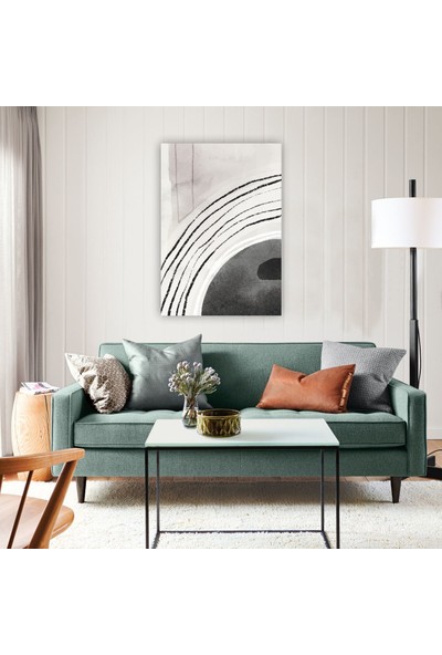 Mart Medya Reklam Soyut Tablo - Soft Gray-A 50X70 cm