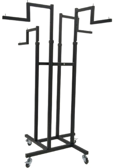 Akkaya Dekor 4 Kollu, Tekerlekli Ahtapot Stant, Ayarlanabilir Elbise Askı Standı, Mağaza Standı Akkaya Dekor 4 Kollu, Tekerlekli Ahtapot Stant, Ayarlanabilir Elbise Askı Standı, Mağaza Standı