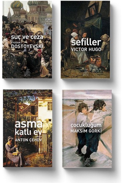 Insanlık Halleri Kitap Seti (4 Kitap) Sefiller - Suç ve Ceza - Asma Katlı Ev - Çocukluğum Insanlık Halleri Kitap Seti (4 Kitap) Sefiller - Suç ve Ceza - Asma Katlı Ev - Çocukluğum