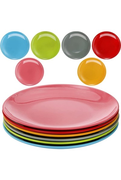 6'lı Melamin Yemek Tabağı