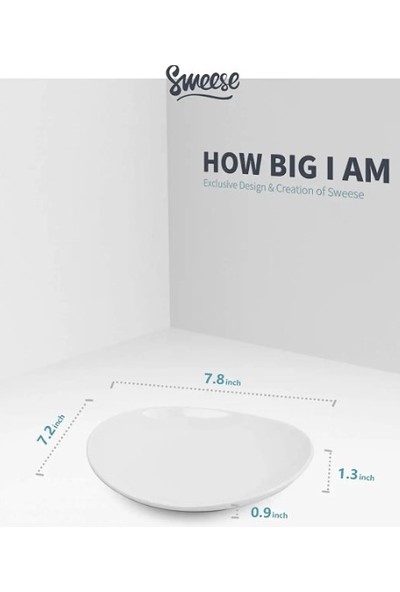 Sweese 4'lü Porselen Tatlı Salata Tabakları