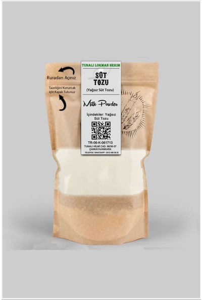 Yağsız Süt Tozu 50 gr Yağsız Süt Tozu 50 gr