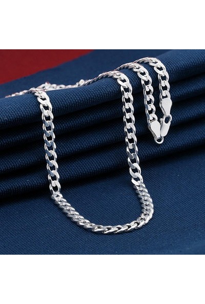 5 mm Gurmet 925 Ayar Gümüş Zincir Kolye 5 mm Gurmet 925 Ayar Gümüş Zincir Kolye