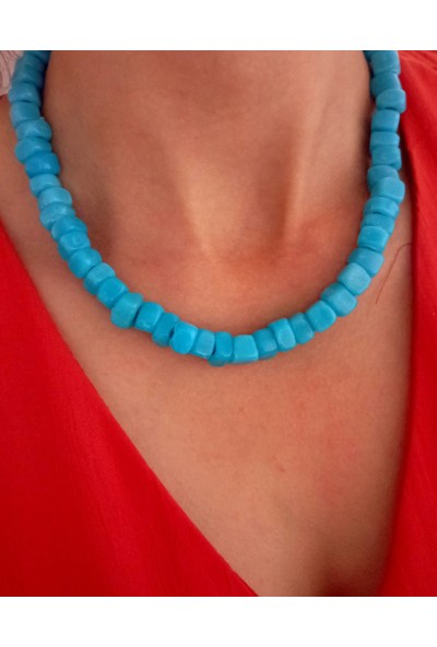 Cam Boncuk Yaz-Plaj Kolyesi Cam Boncuk Yaz-Plaj Kolyesi