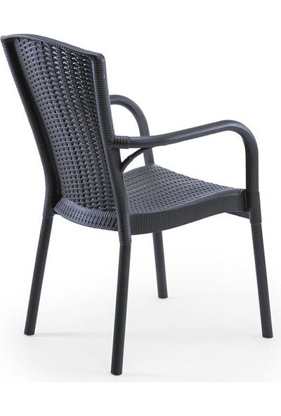 Cakha Rattan Doğa Koltuk Antrasit Cakha Rattan Doğa Koltuk Antrasit