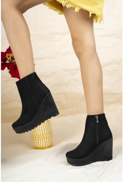 Muggo Daisy Garantili Kadın Dolgu Topuk Bot