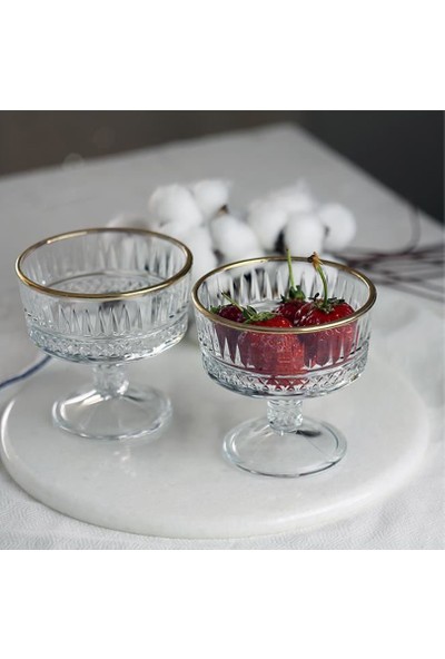 Paşabahçe 51749 Elysia Golden Touch Ayaklı Kase 2 Li Paşabahçe 51749 Elysia Golden Touch Ayaklı Kase 2 Li