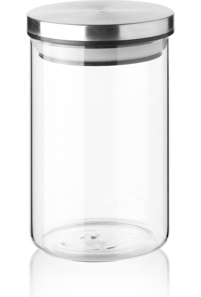 Mitra Eminhome Krom Kapaklı Kavanoz 600 ml Mitra Eminhome Krom Kapaklı Kavanoz 600 ml