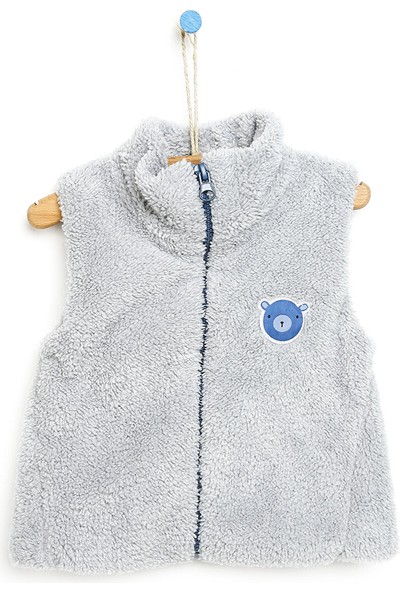 Cassiope Gray Blue Fermuarlı Welsoft Yumoş Yelek Cassiope Gray Blue Fermuarlı Welsoft Yumoş Yelek