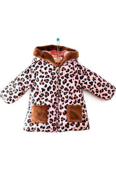 Midimod Kız Bebek Leoparlı Mont