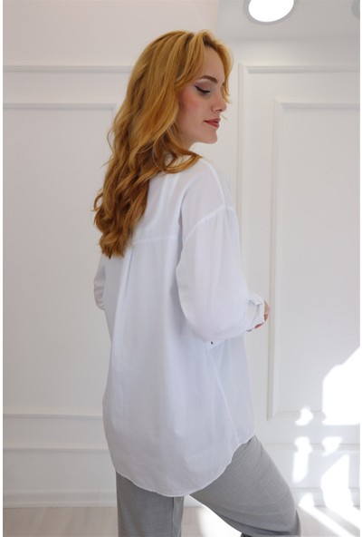 Yonca Moda Evi Store Beyaz Perfect Gömlek 1898 Yonca Moda Evi Store Beyaz Perfect Gömlek 1898