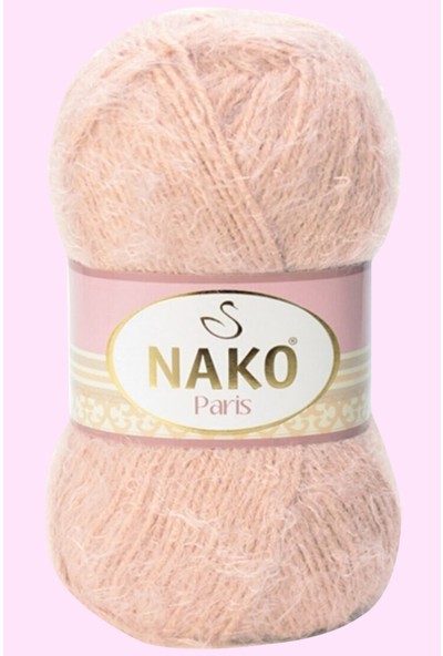 Nako Paris El Örgü Ipi Yünü Pudra 10390