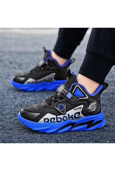 Sell Global BH16H2059 Siyah - Mavi Erkek Kaymaz Gündelik Spor Ayakkabılar (Yurt Dışından)