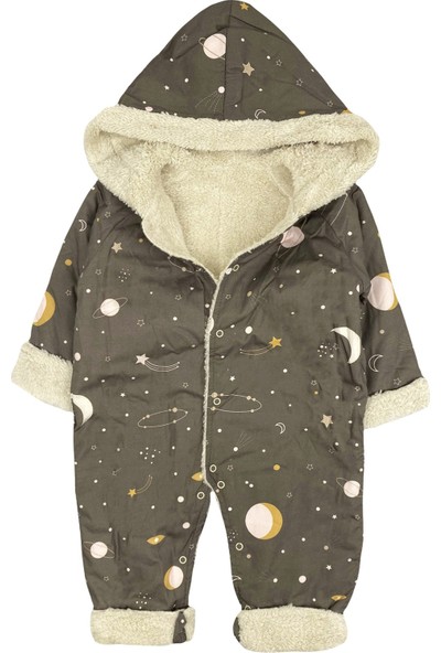 Sky Kapüşonlu Bebek Dış Tulum Yeşil